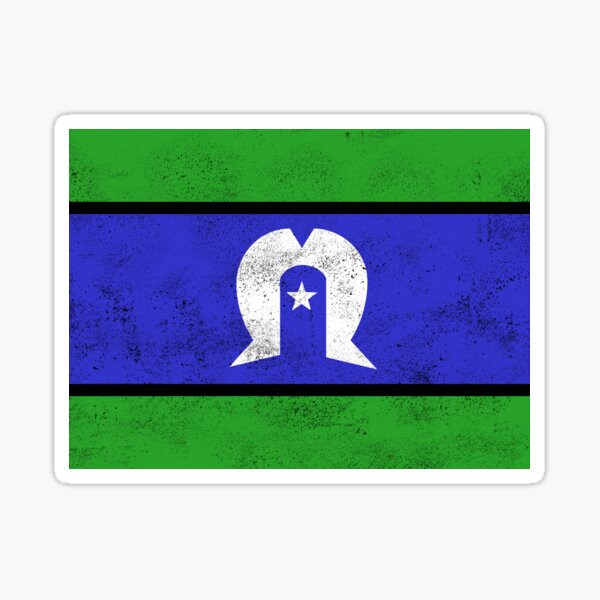 "Indigenous Torres Strait Islander Flag [Worn Look]" Sticker for Sale ...