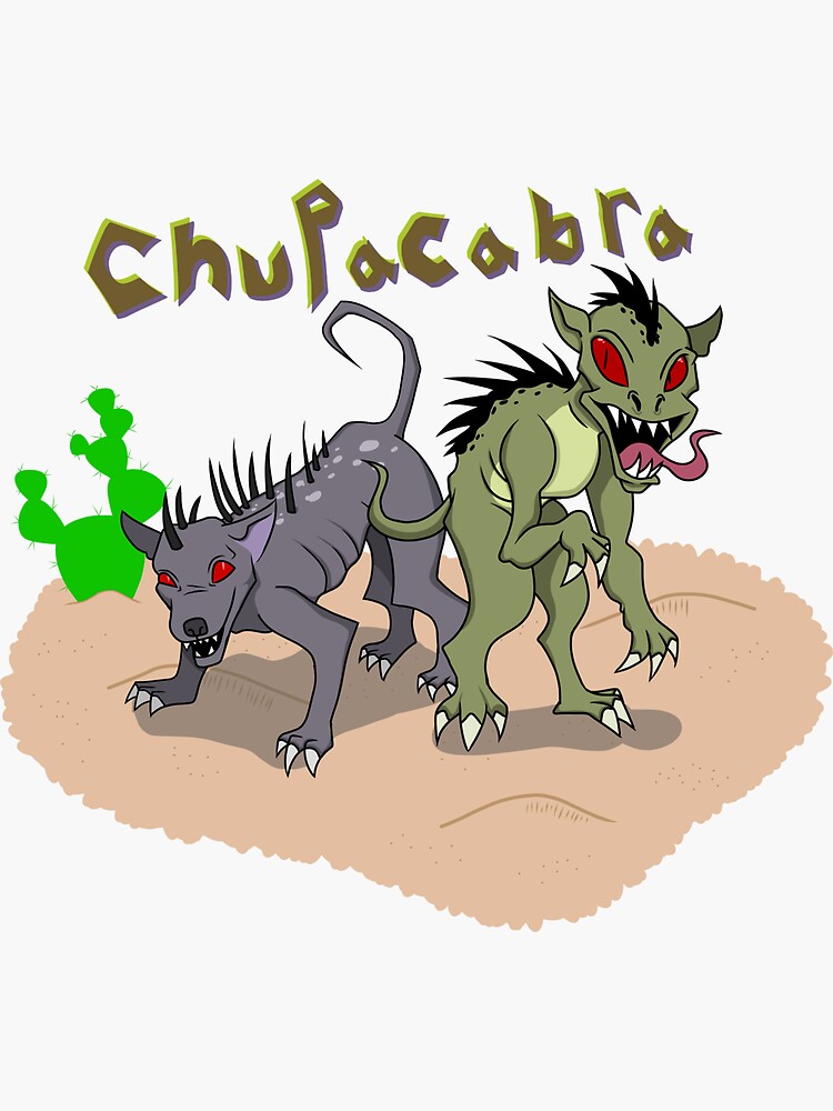 "The Chupacabra" Sticker for Sale by Cryptidarts2002 | Redbubble