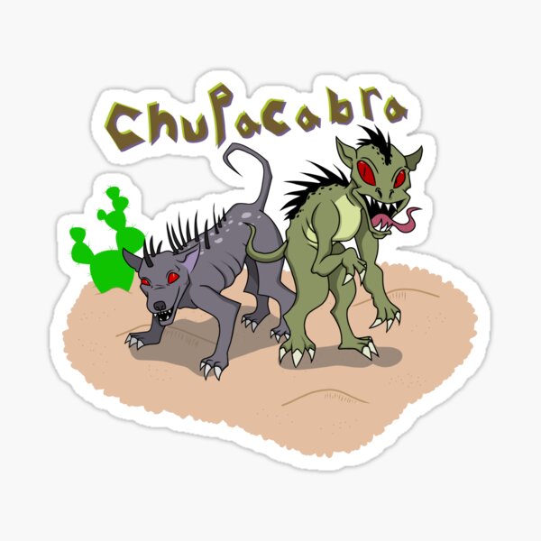 "The Chupacabra" Sticker for Sale by Cryptidarts2002 | Redbubble