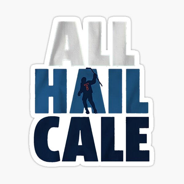 "All hail cale" Sticker for Sale by Brian867 | Redbubble