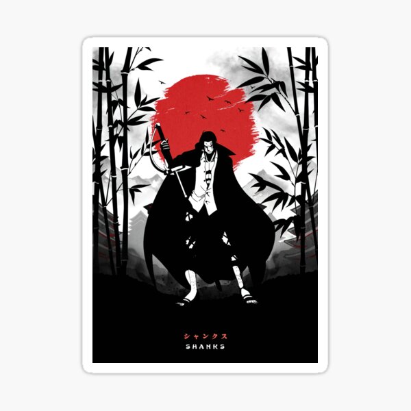 "One Piece Shanks" Sticker for Sale by DanielNowicki | Redbubble