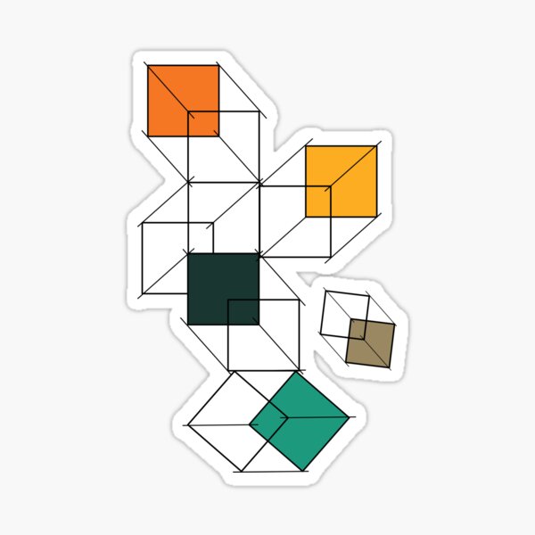 "Cubism" Sticker for Sale by SSpictures | Redbubble