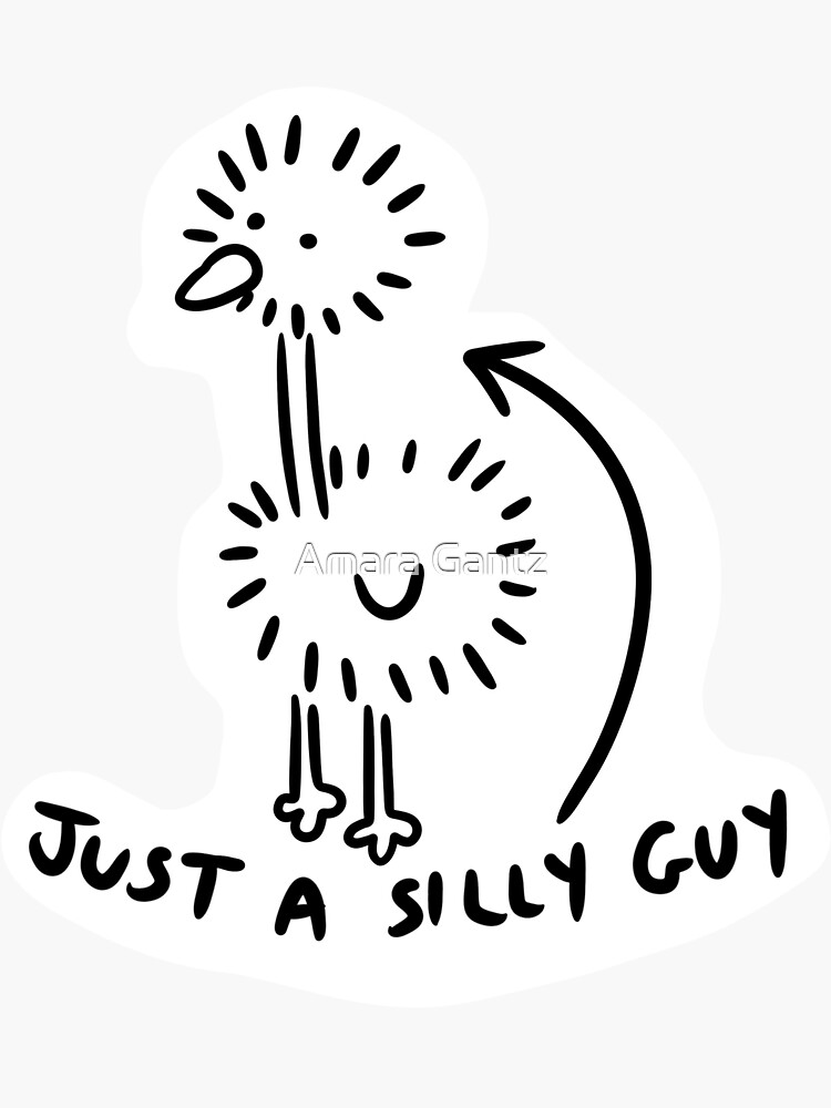 "just a silly little friend" Sticker for Sale by miyokonii | Redbubble