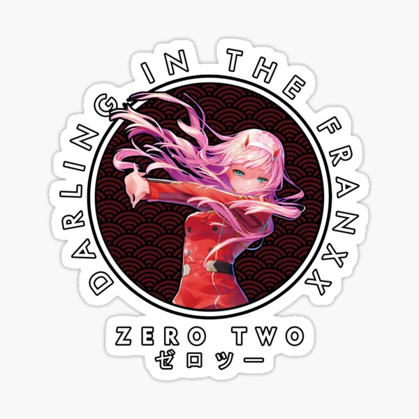 "DARLING IN THE FRANXX - ZERO TWO" Sticker for Sale by TRIANGLEDOWN ...