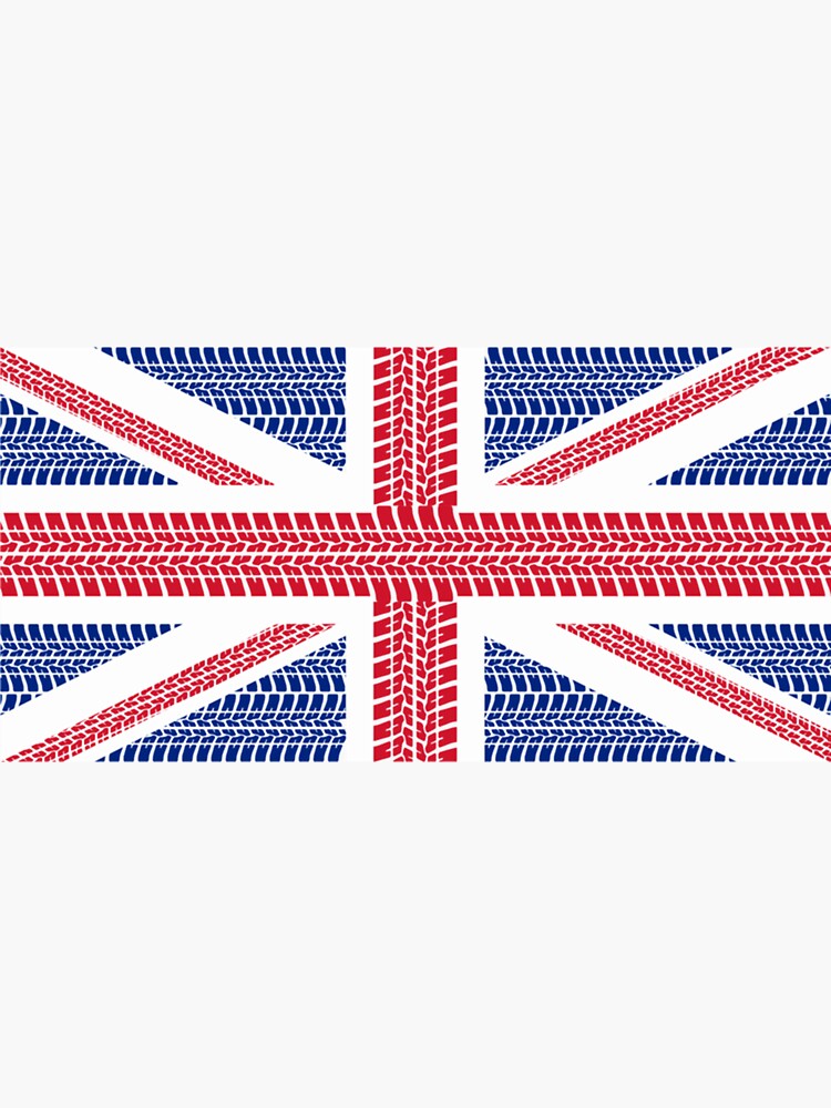 "Tire track Union Jack British Flag " Sticker for Sale by TuckerDauza ...