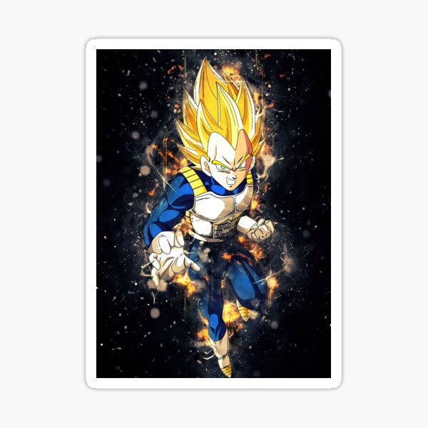 "vegeta" Sticker for Sale by SandraKennedy | Redbubble