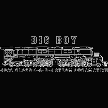 "Big Boy 4000 Class Steam Locomotive American Train Blueprint" Throw ...