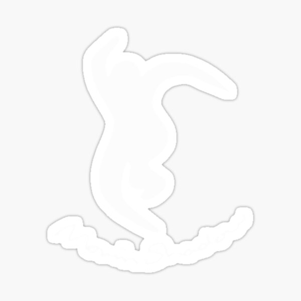 "Moving shadow cursive logo" Sticker for Sale by CassandraMroz | Redbubble