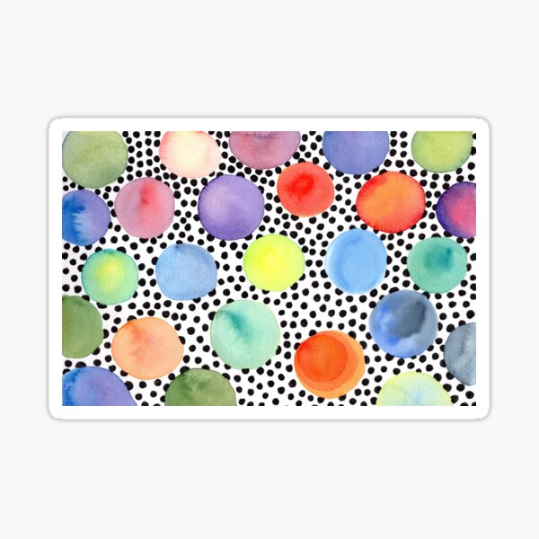 "Pop of Color" Sticker for Sale by StevieChunArt | Redbubble