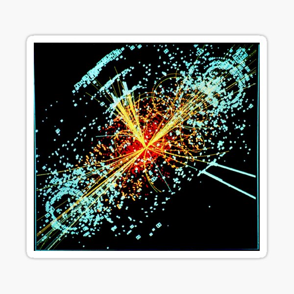 "large hadron collider cern higgs boson particle" Sticker for Sale by ...