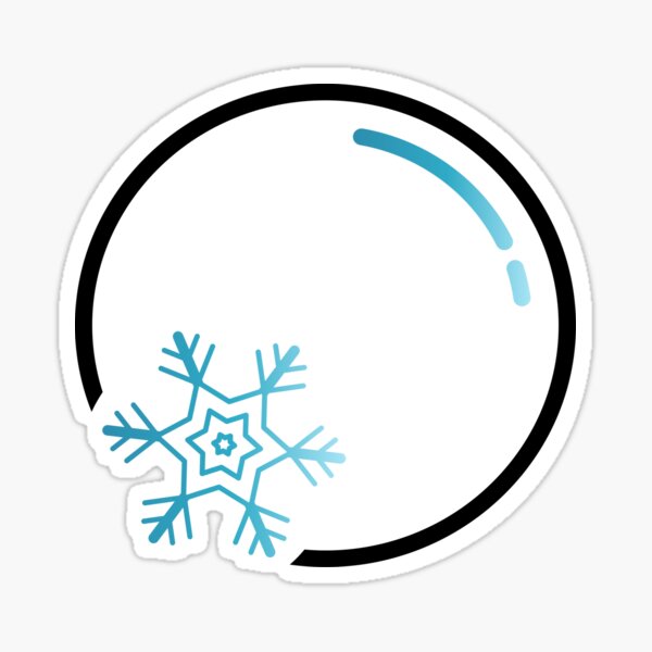 "Ice Logo" Sticker for Sale by Shardshatter | Redbubble