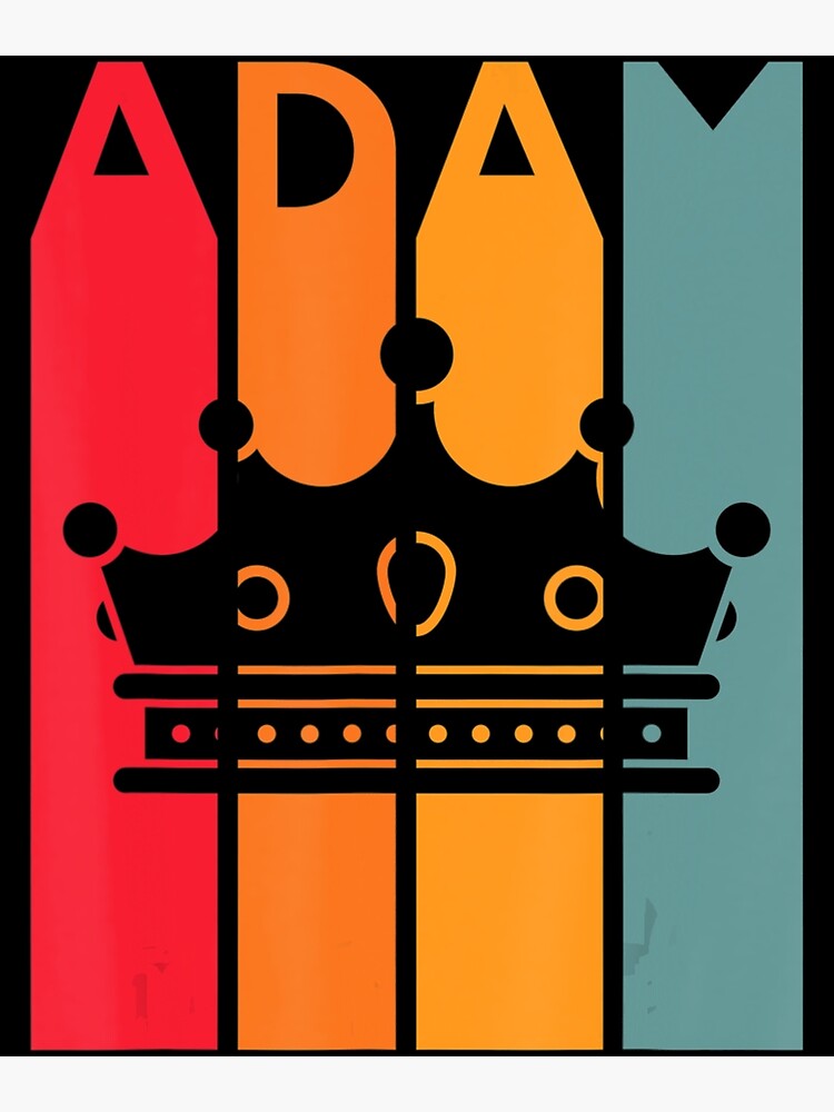 "Adam For Boys Men Retro First Name Vintage Adam" Poster for Sale by ...