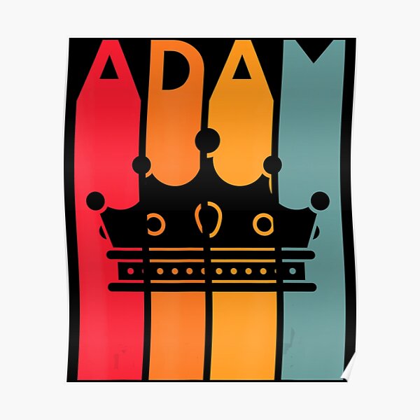 "Adam For Boys Men Retro First Name Vintage Adam" Poster for Sale by ...