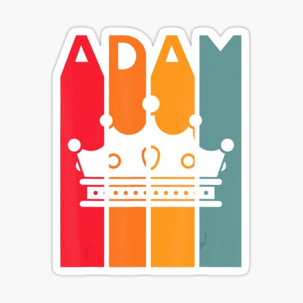 "Adam For Boys Men Retro First Name Vintage Adam" Sticker for Sale by ...