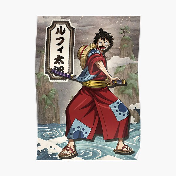 "Luffy wano One piece" Poster for Sale by GlennRoyer36 | Redbubble
