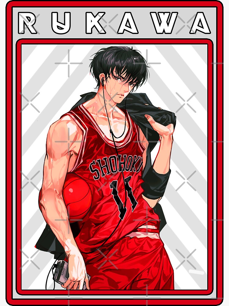 "SLAM DUNK - RUKAWA" Sticker for Sale by UNCHMUNCH | Redbubble
