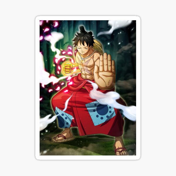 "Luffy Wano one piece" Sticker for Sale by AubreyChisolm | Redbubble