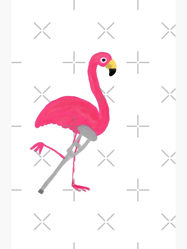 "Funny Flamingo On Crutches" Greeting Card for Sale by Kwynn Alge ...