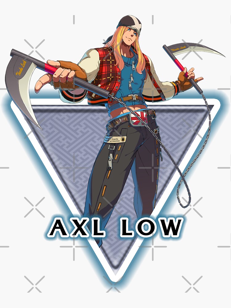 "Guilty Gear - AXL LOW" Sticker for Sale by RECBLACK | Redbubble
