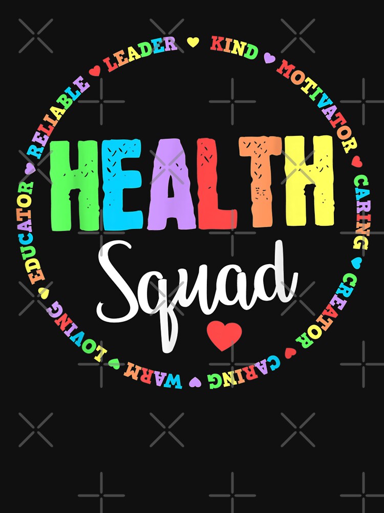 "Health Squad Shirt Funny Back To School Costumes Crew T-Shirt ...