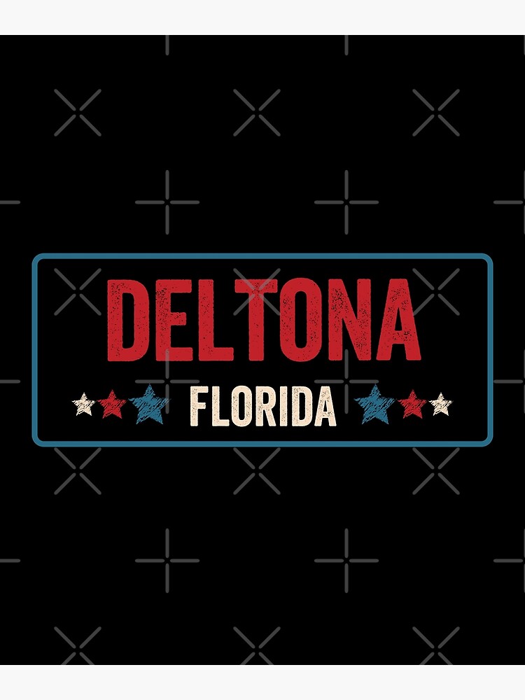 "Deltona Florida US Typography Distressed Design" Poster for Sale by ...