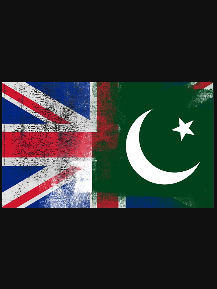 "British Pakistani Half Pakistan Half UK Flag" Lightweight Sweatshirt ...