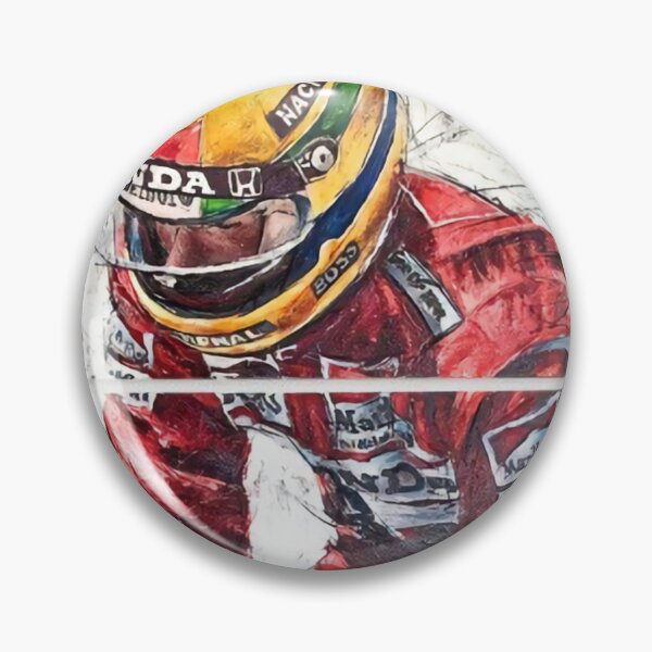 "Ayrton Senna" Pin for Sale by AdarAbichail | Redbubble
