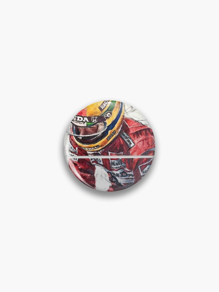 "Ayrton Senna" Pin for Sale by AdarAbichail | Redbubble