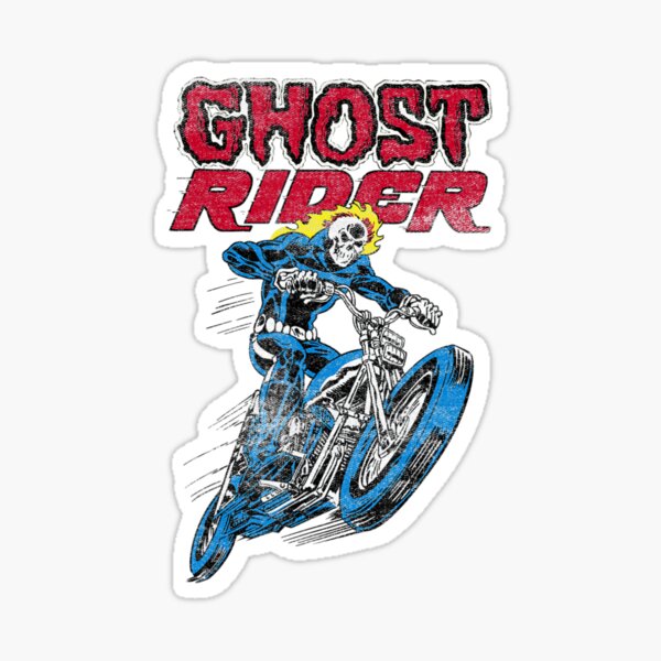 "Ghost Rider Flames" Sticker for Sale by Opotio | Redbubble