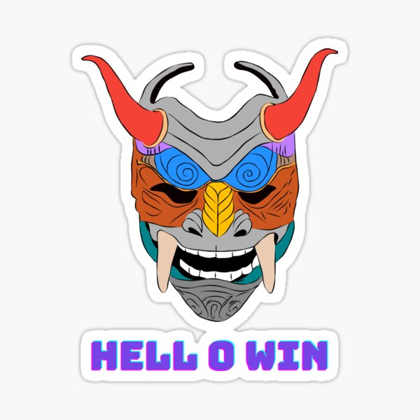 "Hell o Win is the New Halloween Game from the Lord of Hell" Sticker ...