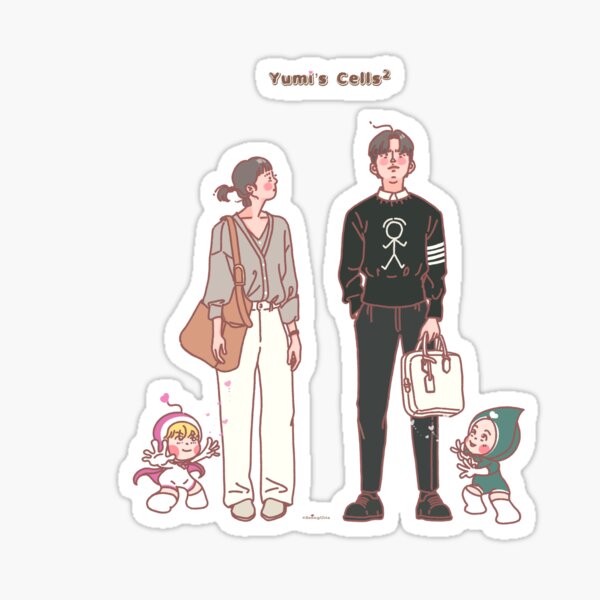 "K-Drama Yumi's Cells 2 Illustration Art_Yumi&Babi" Sticker for Sale by ...