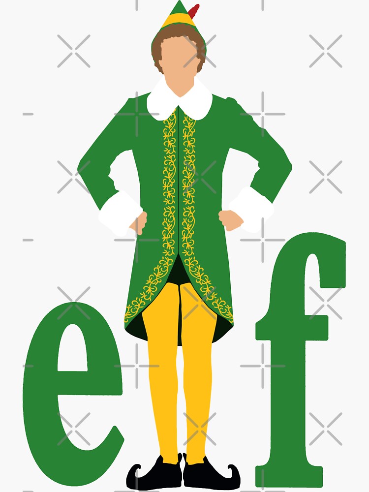"Elf- Buddy the Elf" Sticker for Sale by thefilmartist | Redbubble