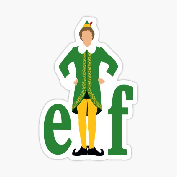 "Elf- Buddy the Elf" Sticker for Sale by thefilmartist | Redbubble