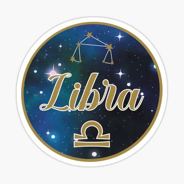 "Libra Zodiac Sign - cute Libra lettering" Sticker for Sale by MAPELPOD ...