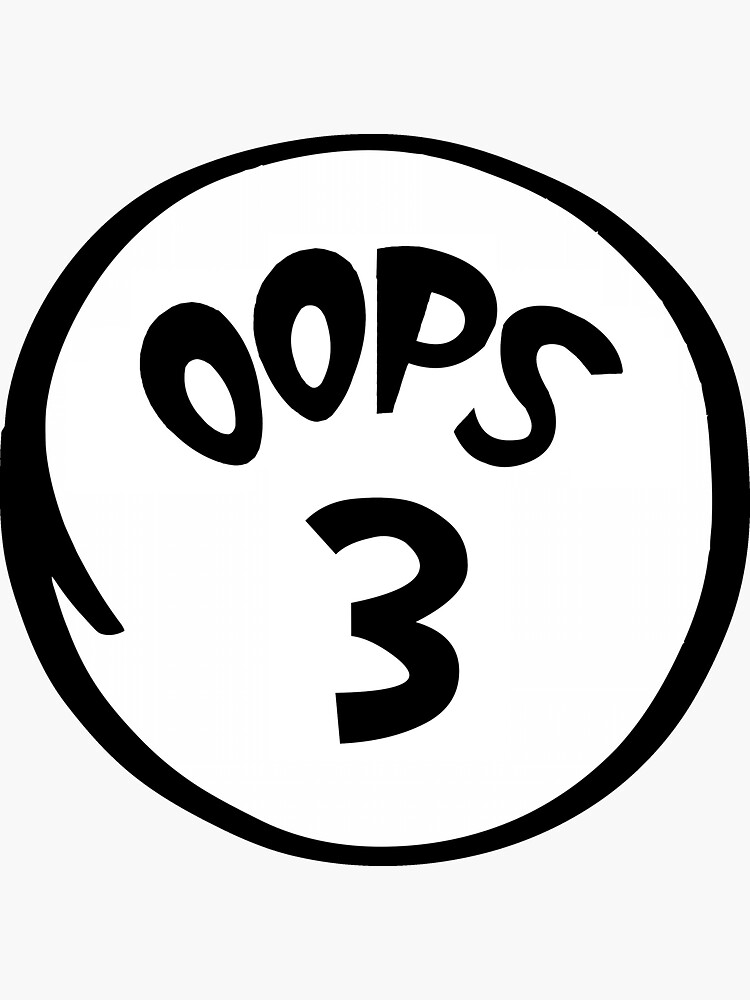 "Oops 1 Oops 2 Oops 3 Matching Kids Children Family" Sticker for Sale ...