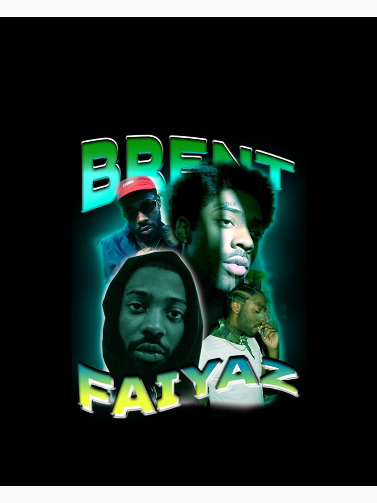 "brent faiyaz bootleg tee merch " Sticker for Sale by majkutforeel ...