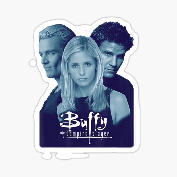 "Buffy the Vampire Slayer Buffy Angel Spik" Sticker for Sale by ...