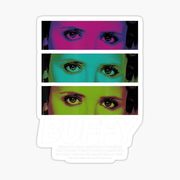 "Buffy The Vampire Slayer Buffy Eye" Sticker for Sale by slaughsteelyd ...