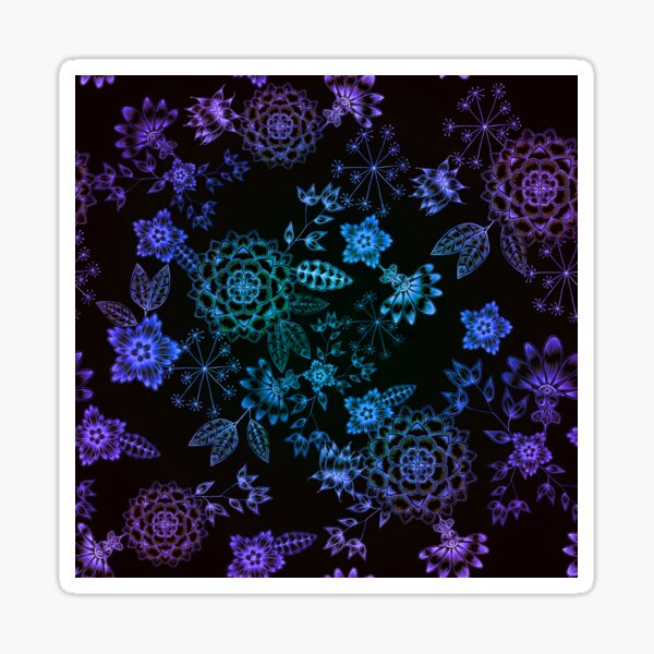 "Night Garden" Sticker for Sale by ClaireMeganArt | Redbubble
