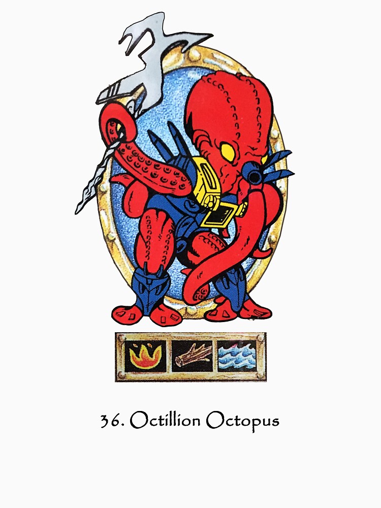 "Battle beasts 36. Octillion Octopus" T-shirt for Sale by Jonotron ...