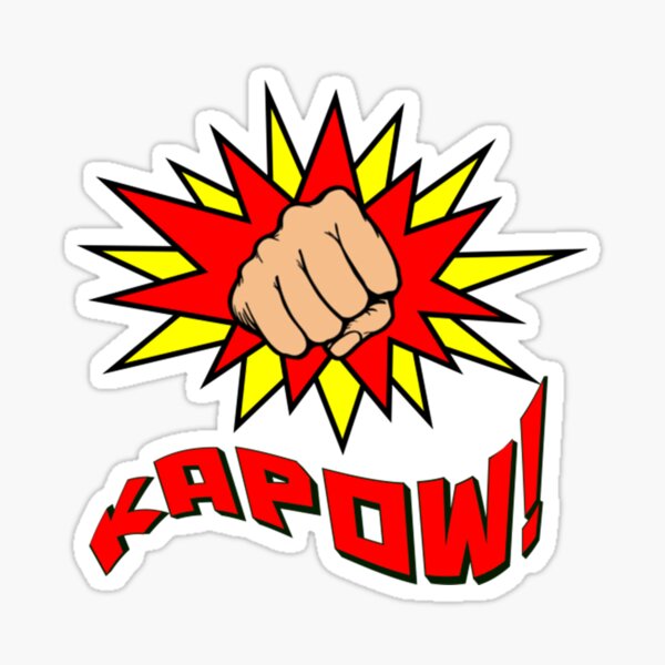 "Kapow T-ShirtKapow" Sticker for Sale by SilvaGorestka | Redbubble