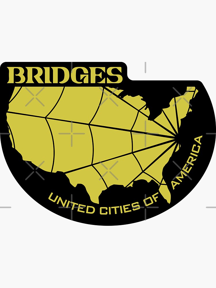 "Death Stranding - Bridges, United Cities of America" Sticker for Sale ...