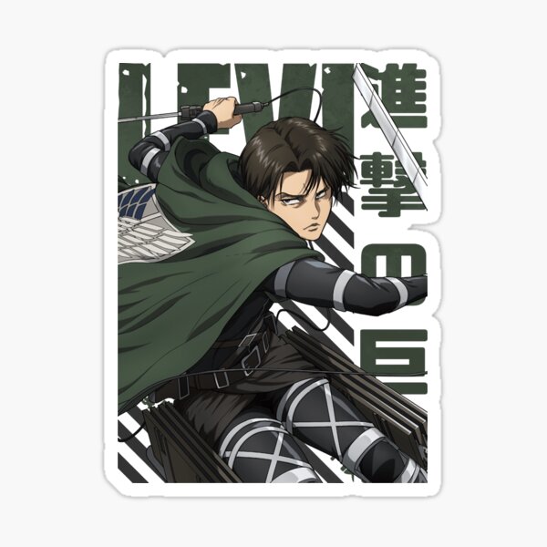 "Shingeki no Kyojin - Levi " Sticker for Sale by KfZielinski | Redbubble