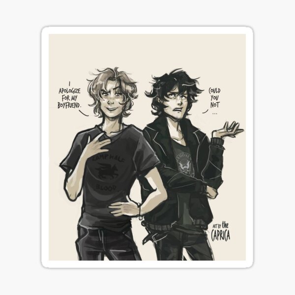 "Solangelo" Sticker for Sale by thecapricaprint | Redbubble