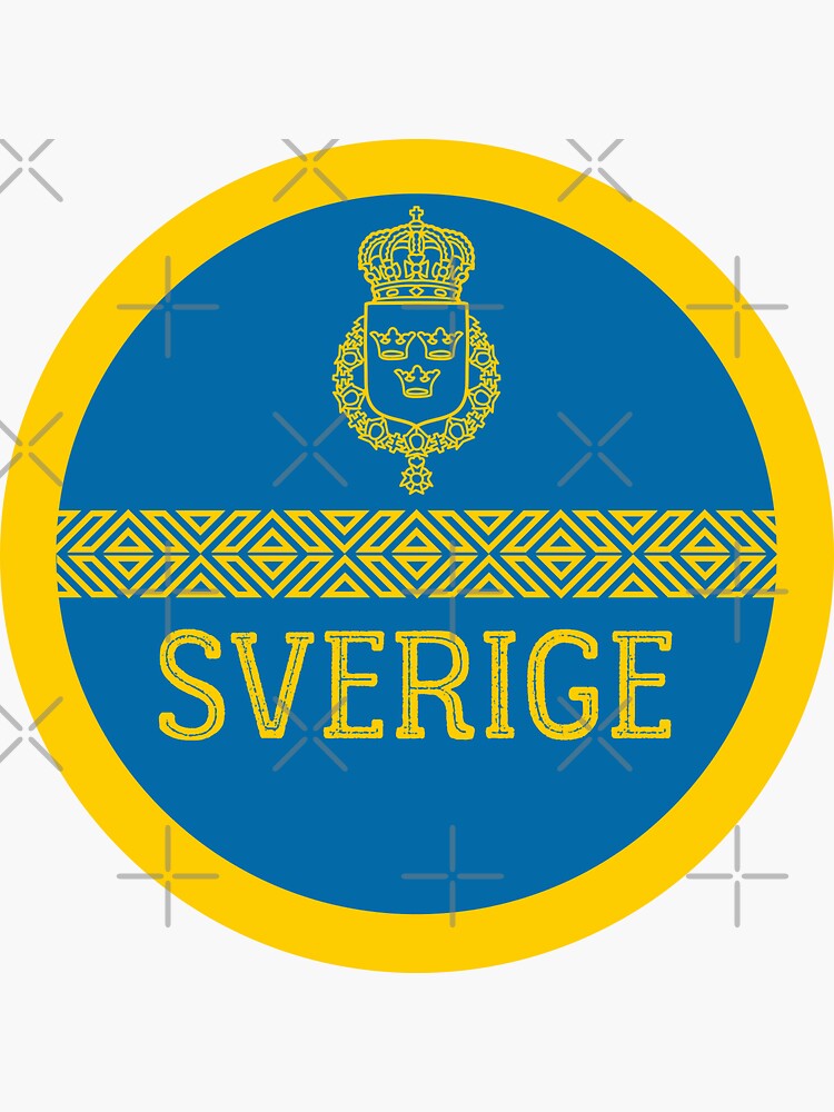 "Sweden Retro Roundel" Sticker for Sale by FedSherDesign | Redbubble