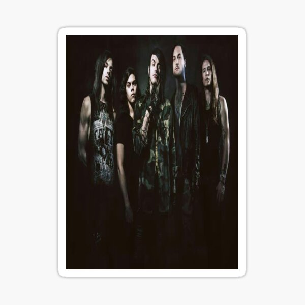 "Get scared band" Sticker for Sale by collinsdrawings | Redbubble