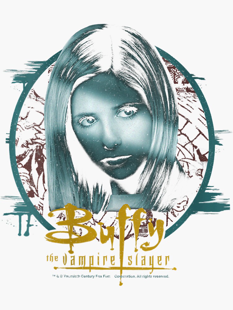 "Womens Buffy The Vampire Slayer Buffy Circle Portrait" Sticker for ...