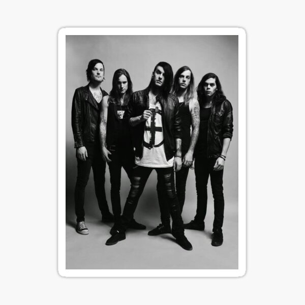 "Get scared band" Sticker for Sale by collinsdrawings | Redbubble