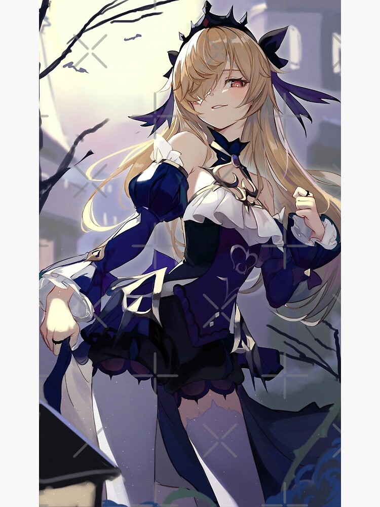 "Cute Fischl New Skin Outfit Genshin Impact" Poster for Sale by ...