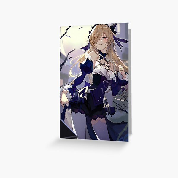 "Cute Fischl New Skin Outfit Genshin Impact" Greeting Card for Sale by ...